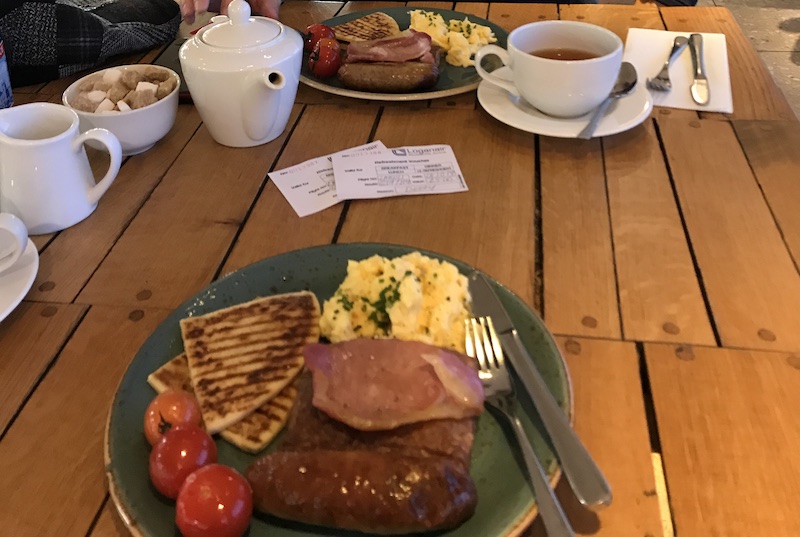 Haggis and a full Scottish Breakfast - Swiss Cheese Trails